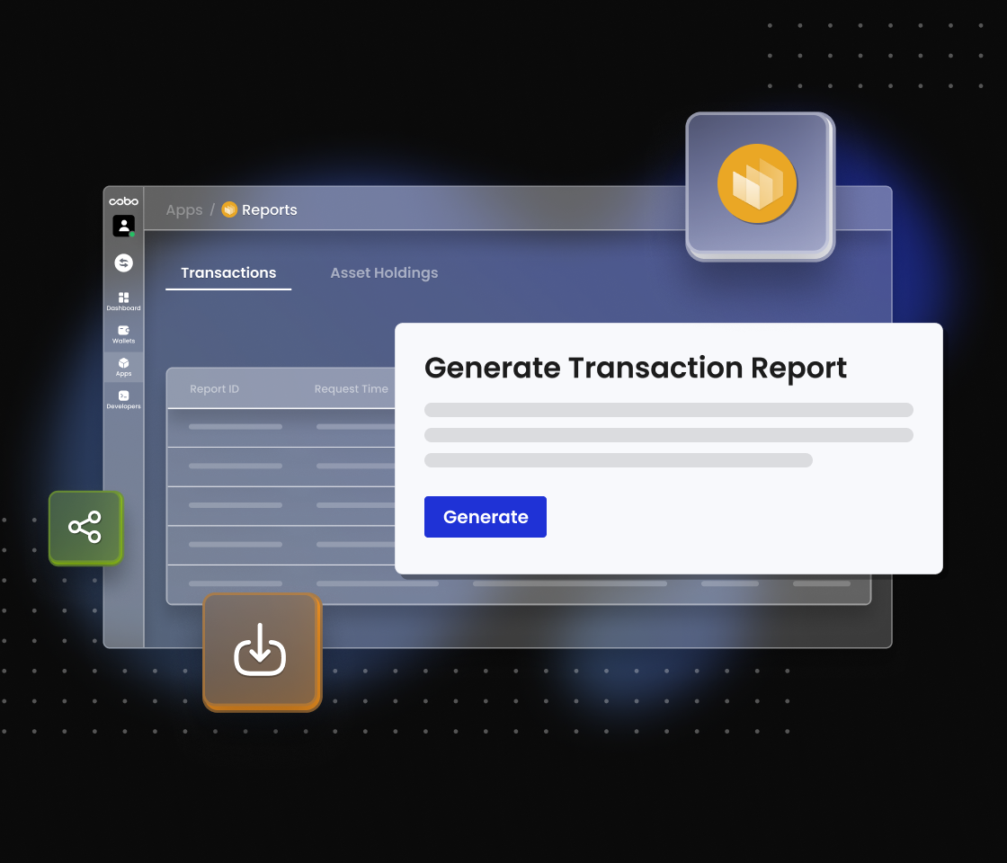 Reports App | Download and share your digital asset financial statements with ease