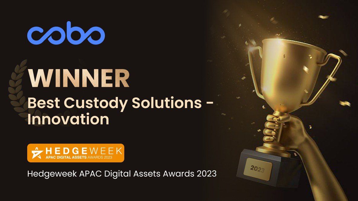 Cobo Wins Hedgeweek Award in Crypto Custody Solutions