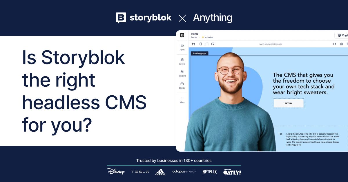 What is Storyblok? The Enterprise-Grade Headless CMS | Anything