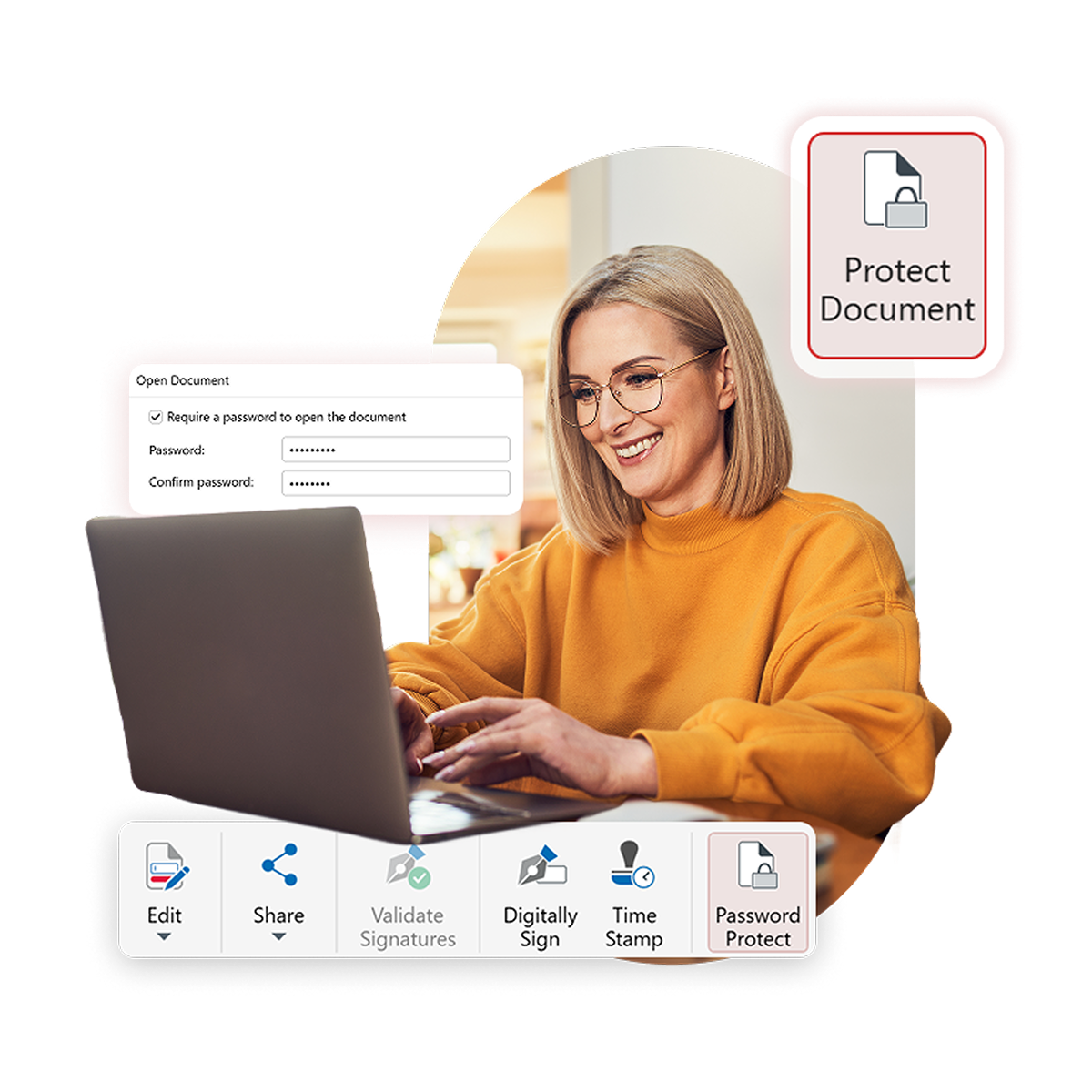 Safely encrypt, sign & password-protect PDFs