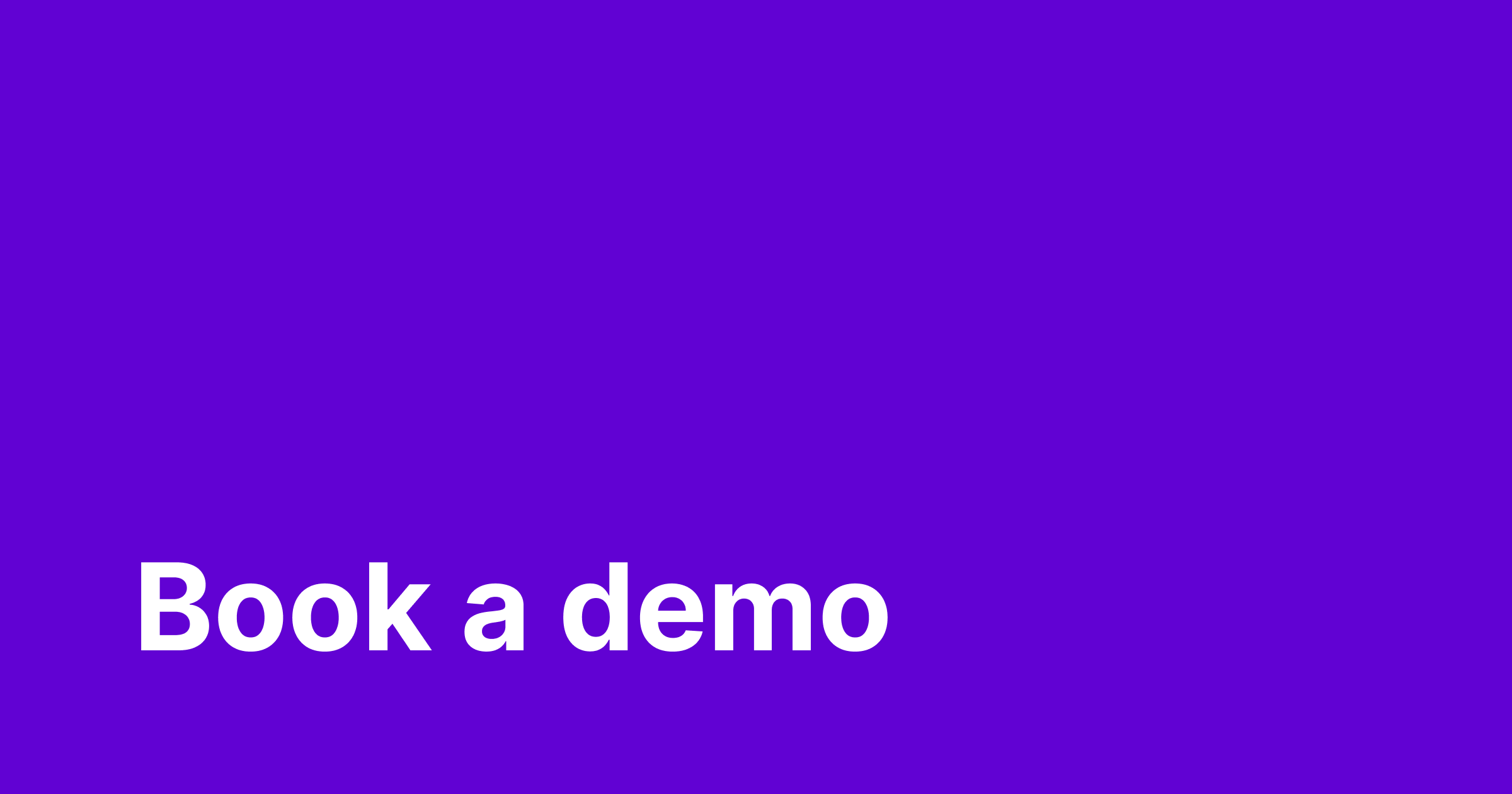 Book a live demo | Road