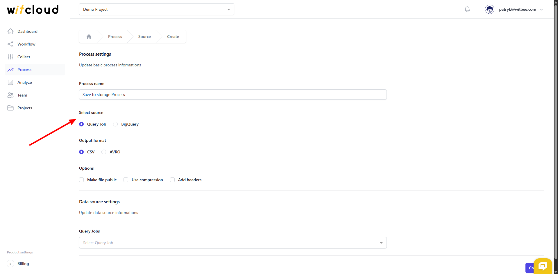 Save to Storage Module – Export BigQuery Data to Google Cloud Storage | WitCloud