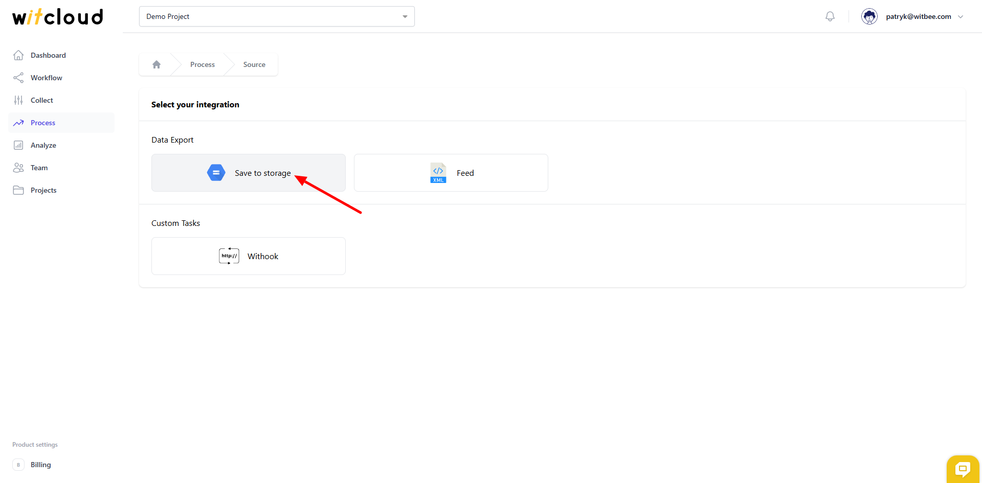 Save to Storage Module – Export BigQuery Data to Google Cloud Storage | WitCloud