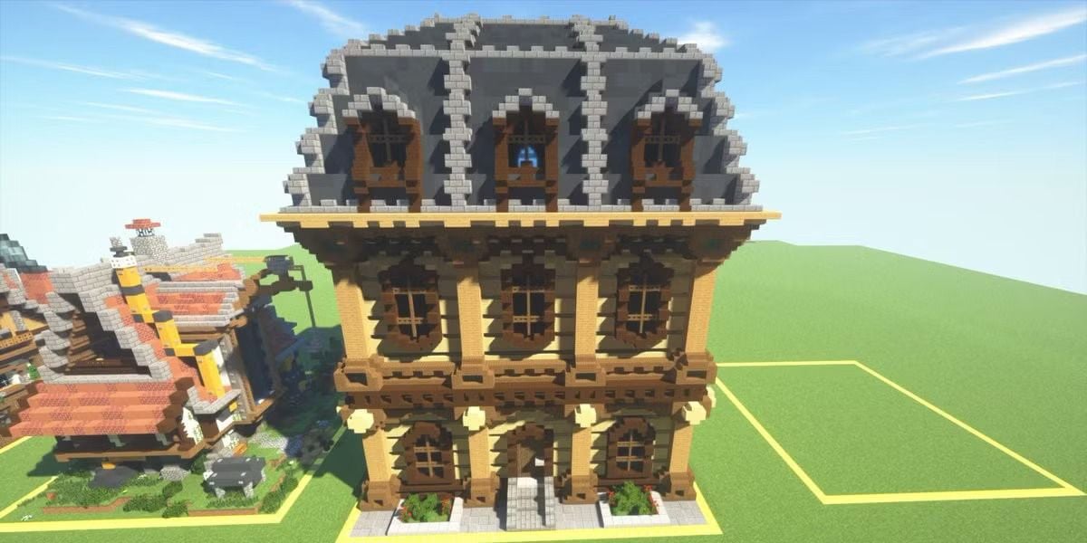 Minecraft House Roof Make A Roof In Minecraft Simple Blueprints For