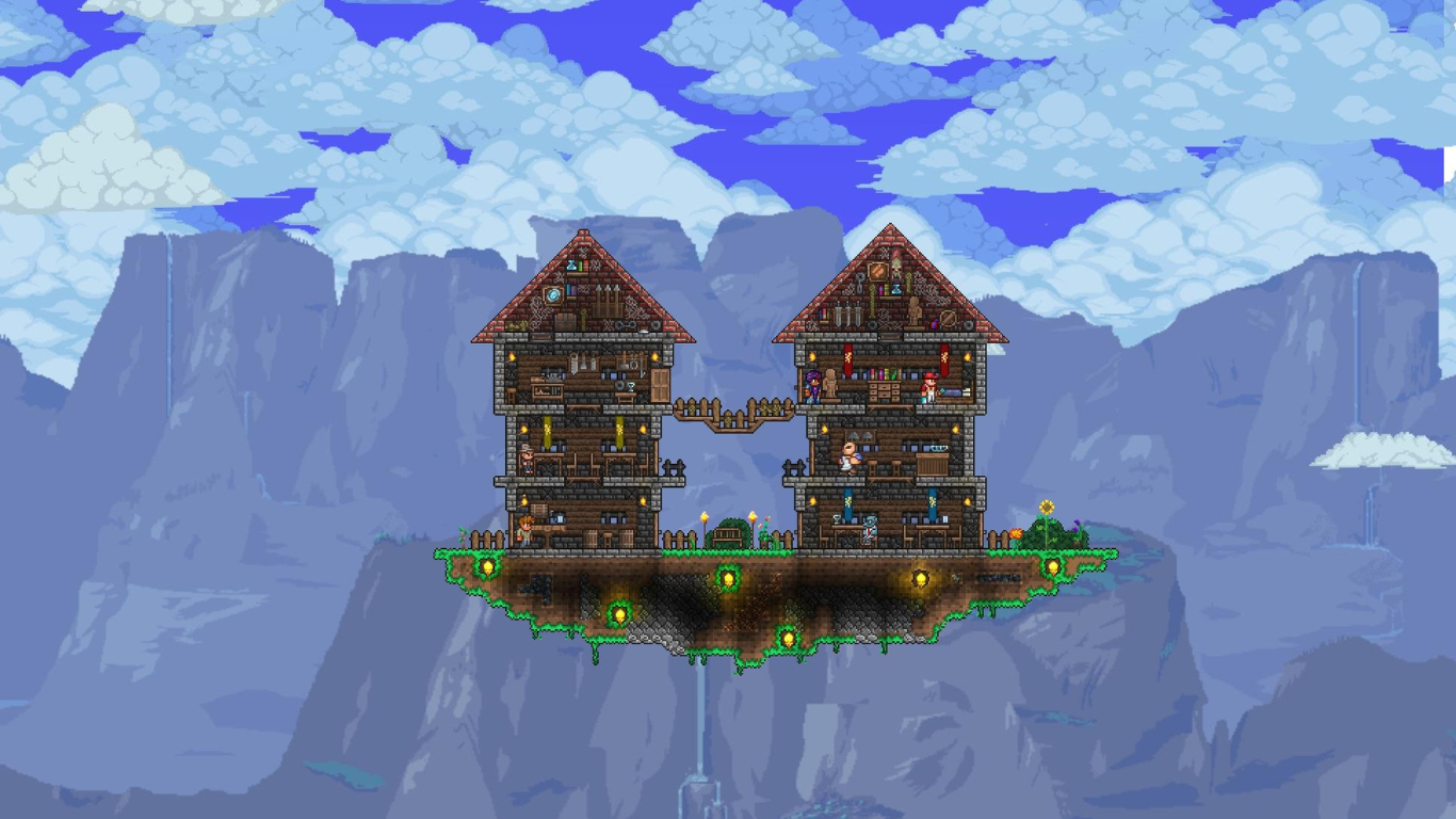 Crazy Terraria House Designs