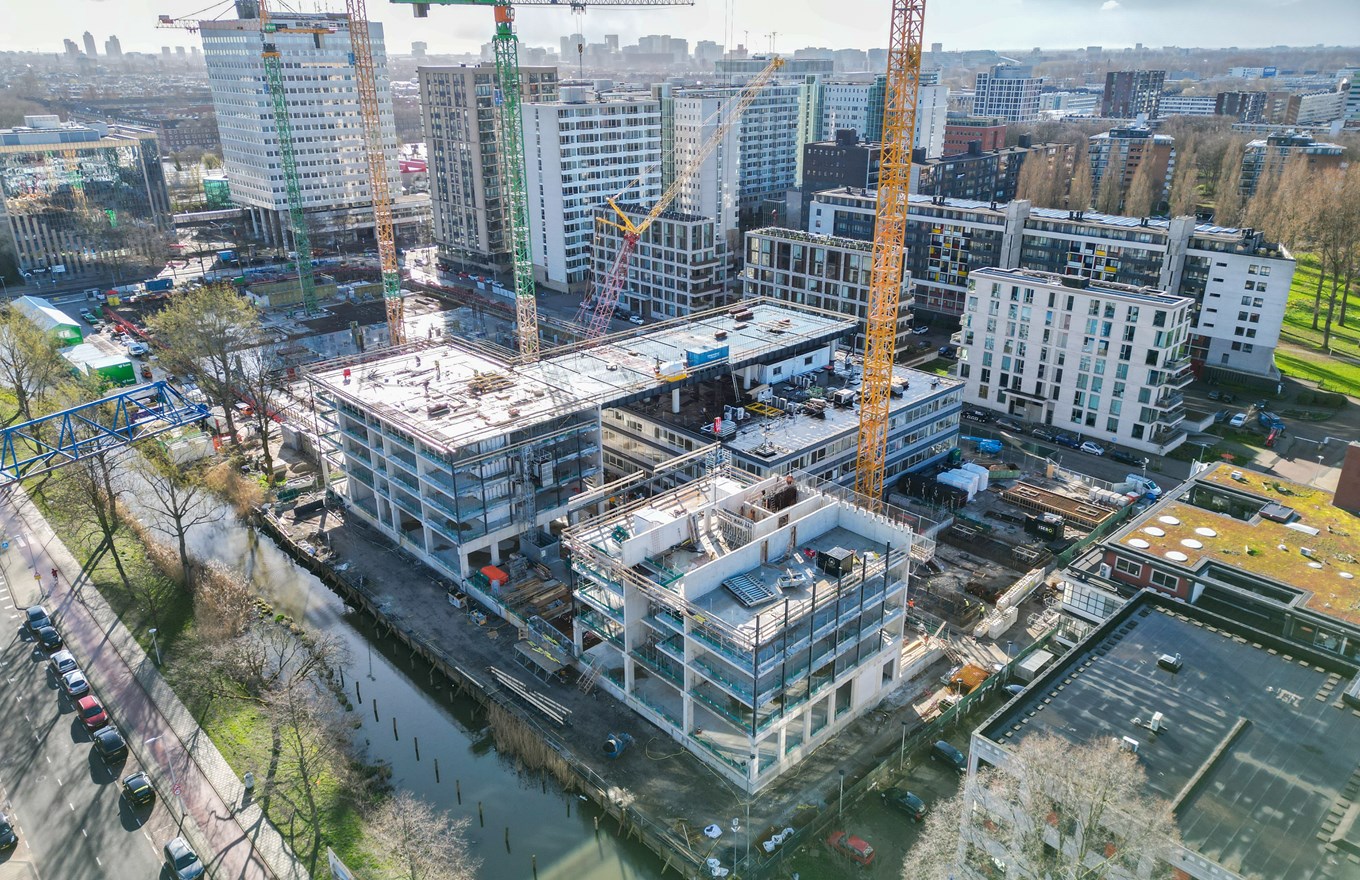Uitdagende wijk op een wijk constructie OKU house Amsterdam