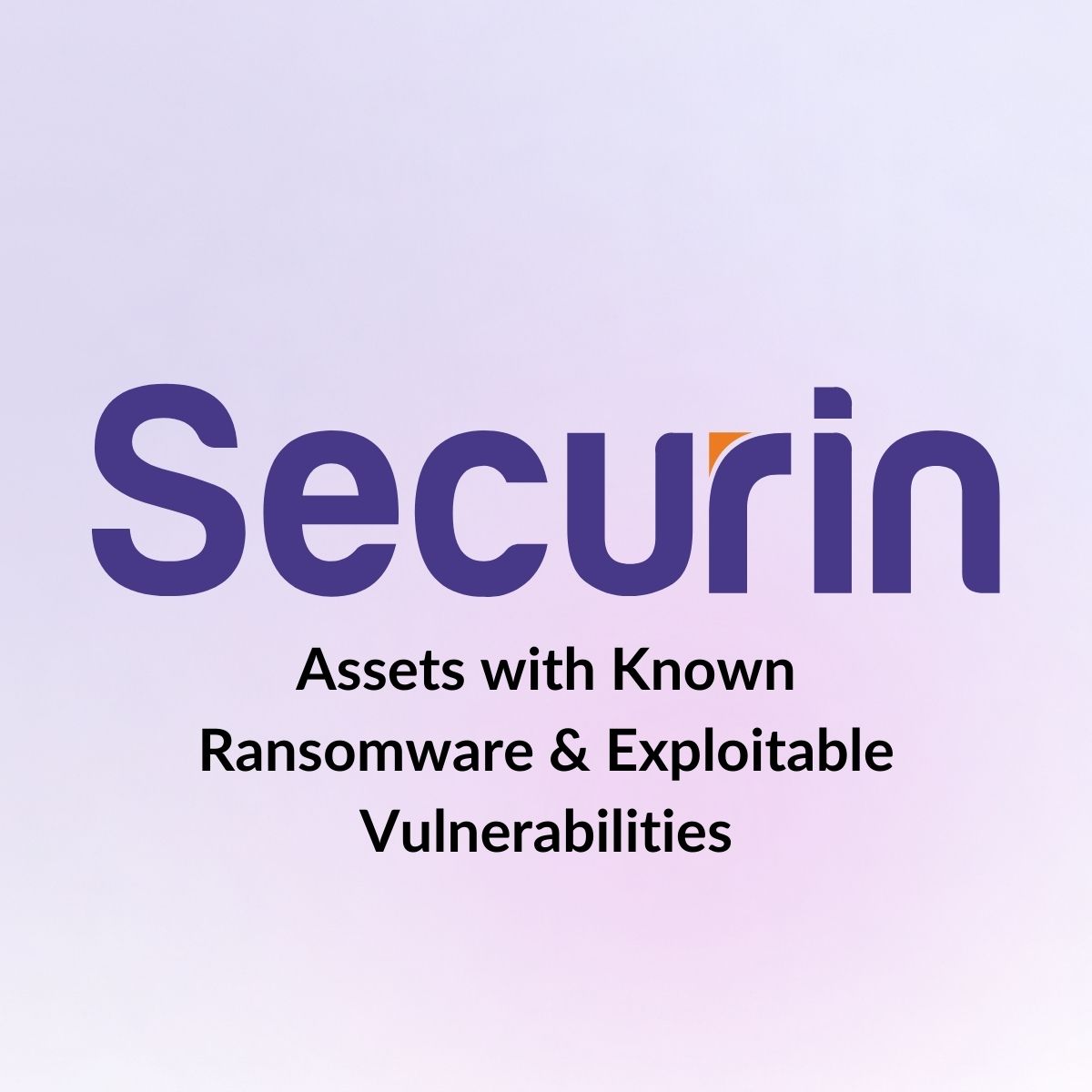 Identify And Secure Assets With Ransomware And Exploitable Vulnerabilities