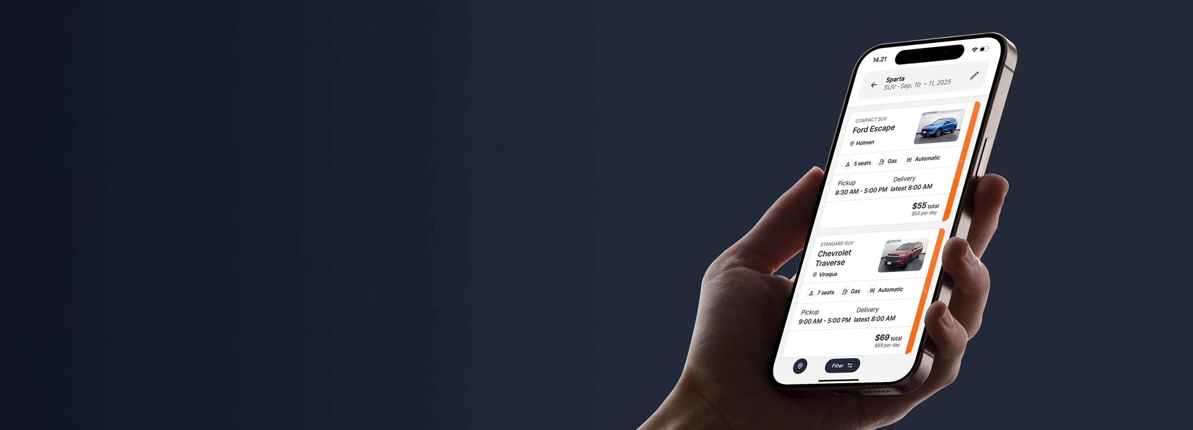 Oscar Car Rental Wisconsin | Affordable rental cars near you