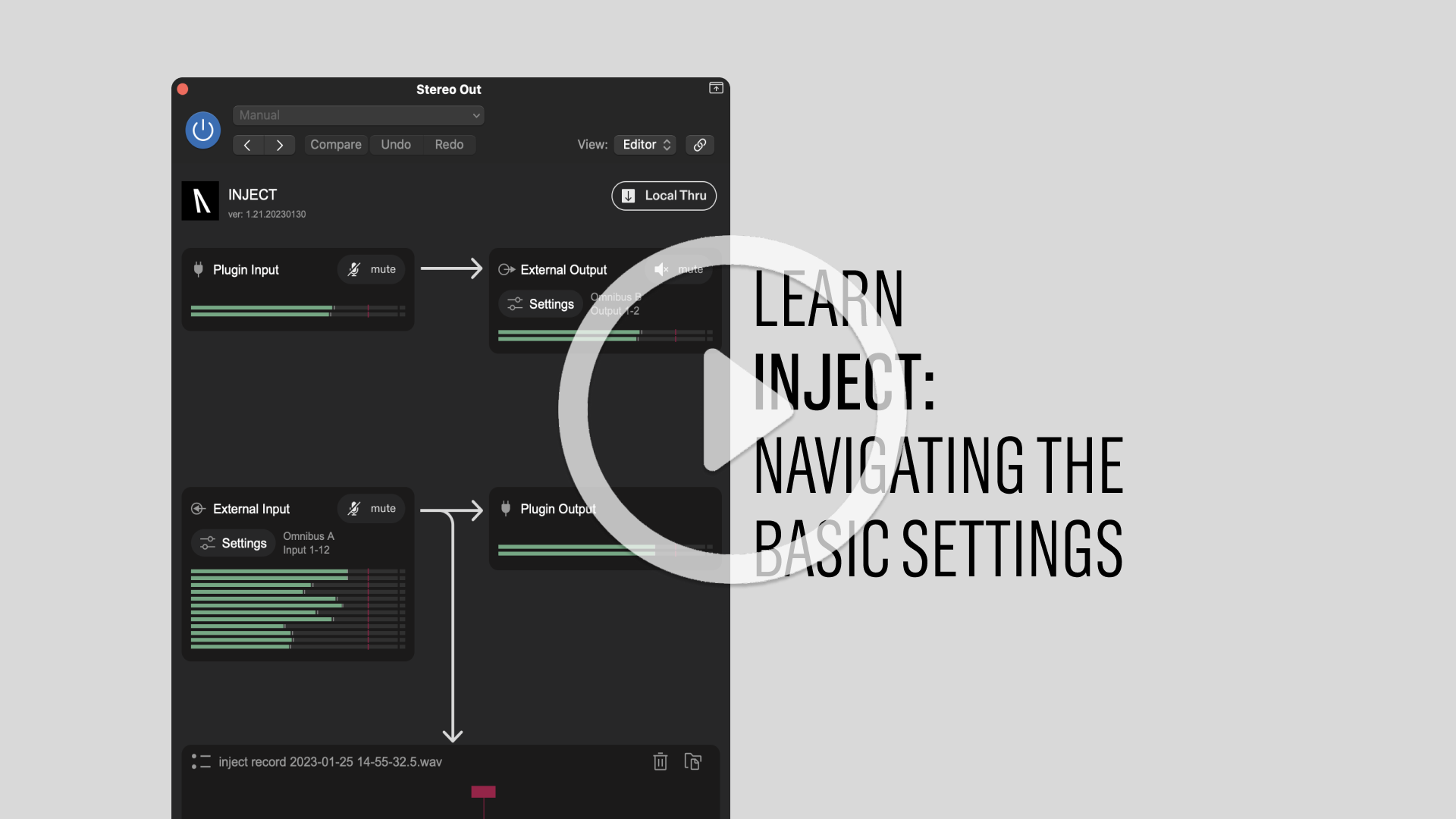 Navigating the basic settings
