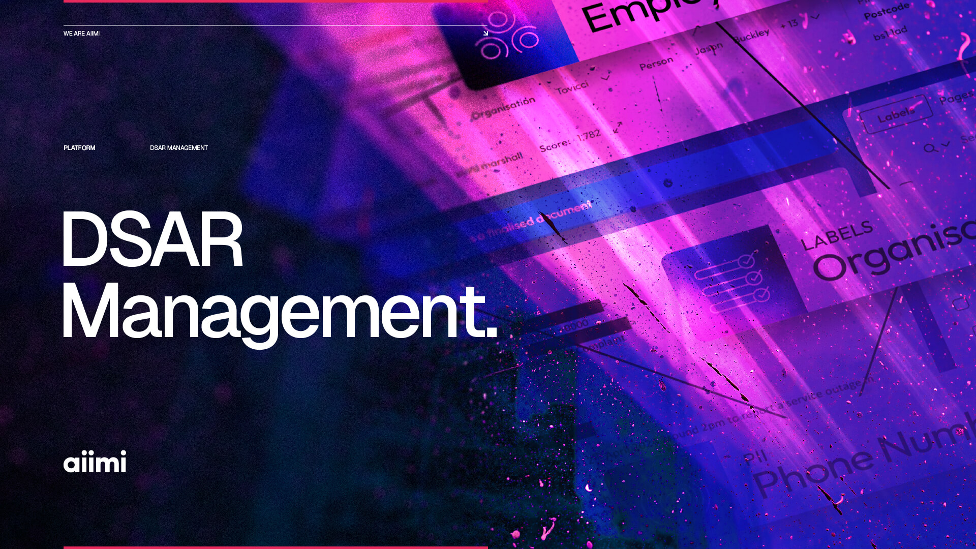 AI Powered DSAR Management | Aiimi - Aiimi