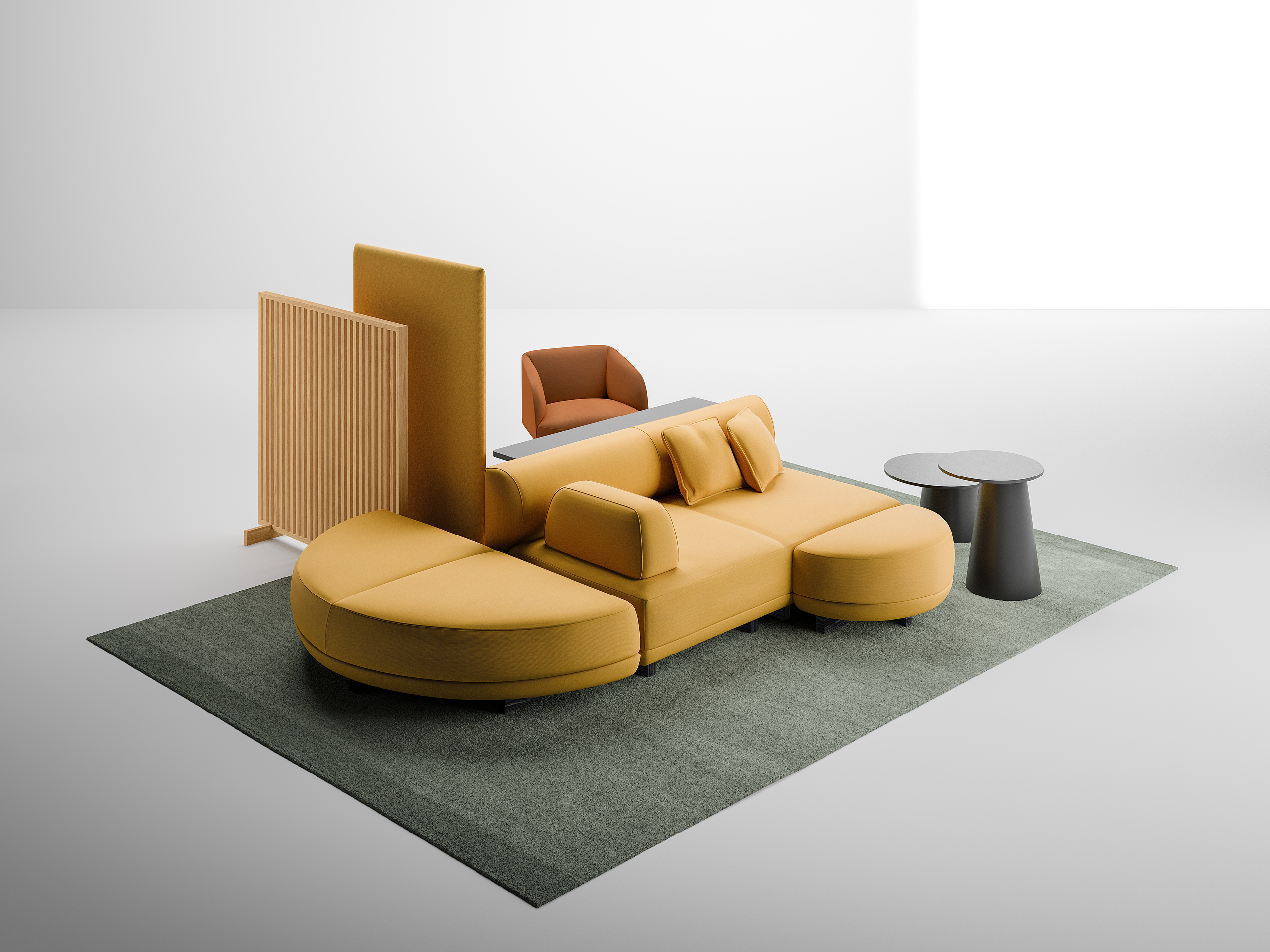 Node+ | Modular Sofa System for Flexible Living by UNS and LaCividina