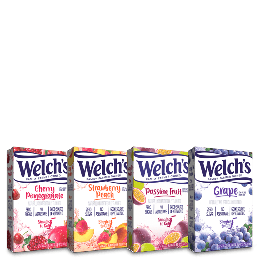 Delicious Fruit Flavored Powdered Drink Mixes from Welch's