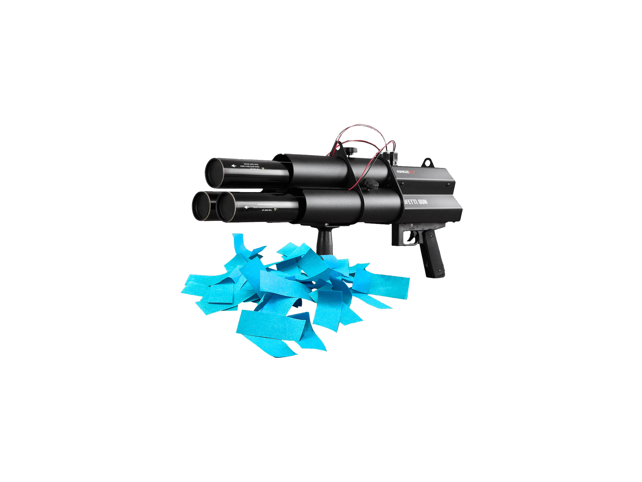 Gender reveal confetti shotgun blauw huren | Vanaf € 89