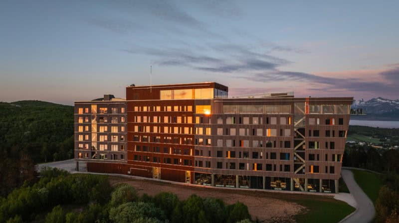 Wood Hotel Bodø - Sustainable architecture with Trysilpanel from Vyrk
