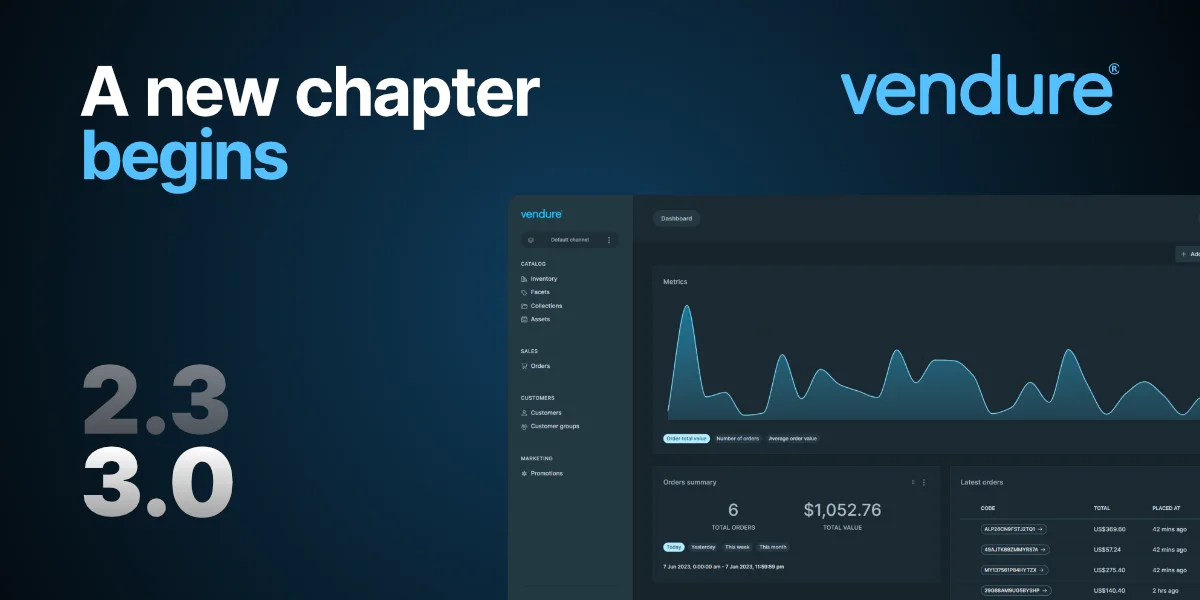 Announcing Vendure v2.3 & v3.0 | Vendure