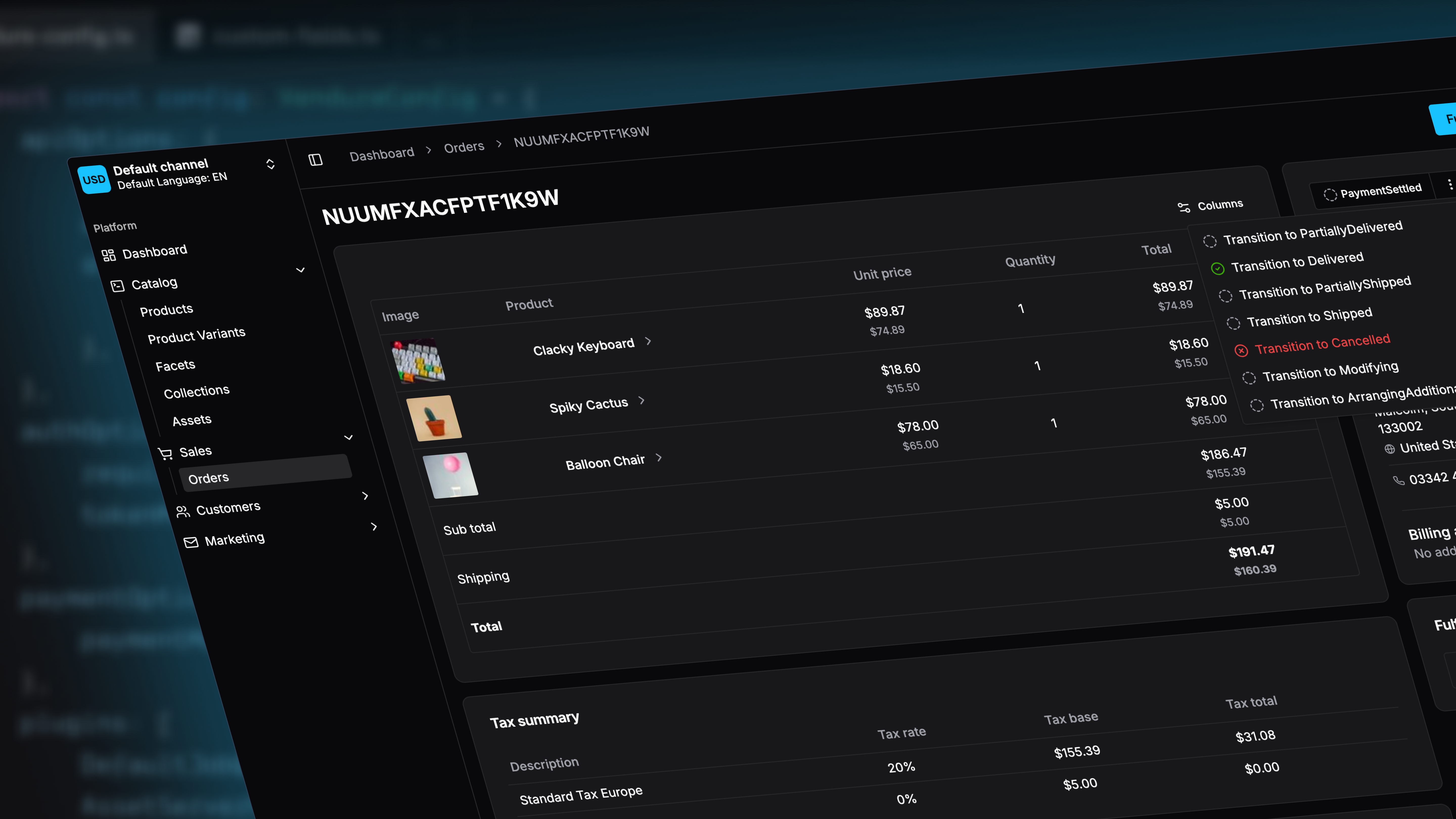 React Admin Dashboard - July Update 2025 | Vendure