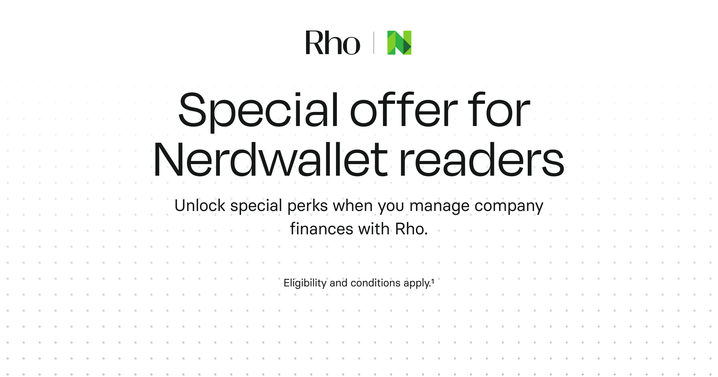 Rho | Nerdwallet Review: Best Business Credit Cards for Startups