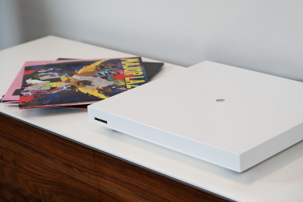 Fluance IB40 Turntable Isolation Base Anti-Vibration Wood Platform