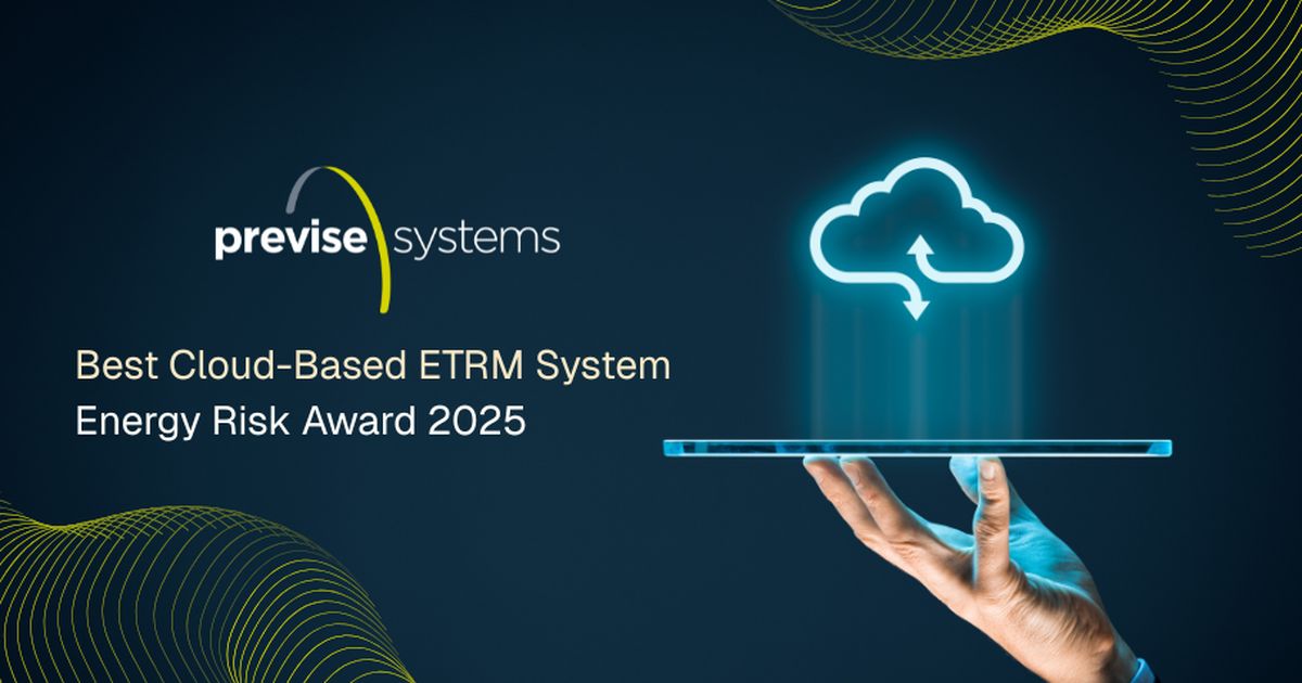 Previse Systems Wins Best Cloud-Based ETRM at Energy Risk Awards 2025 ...