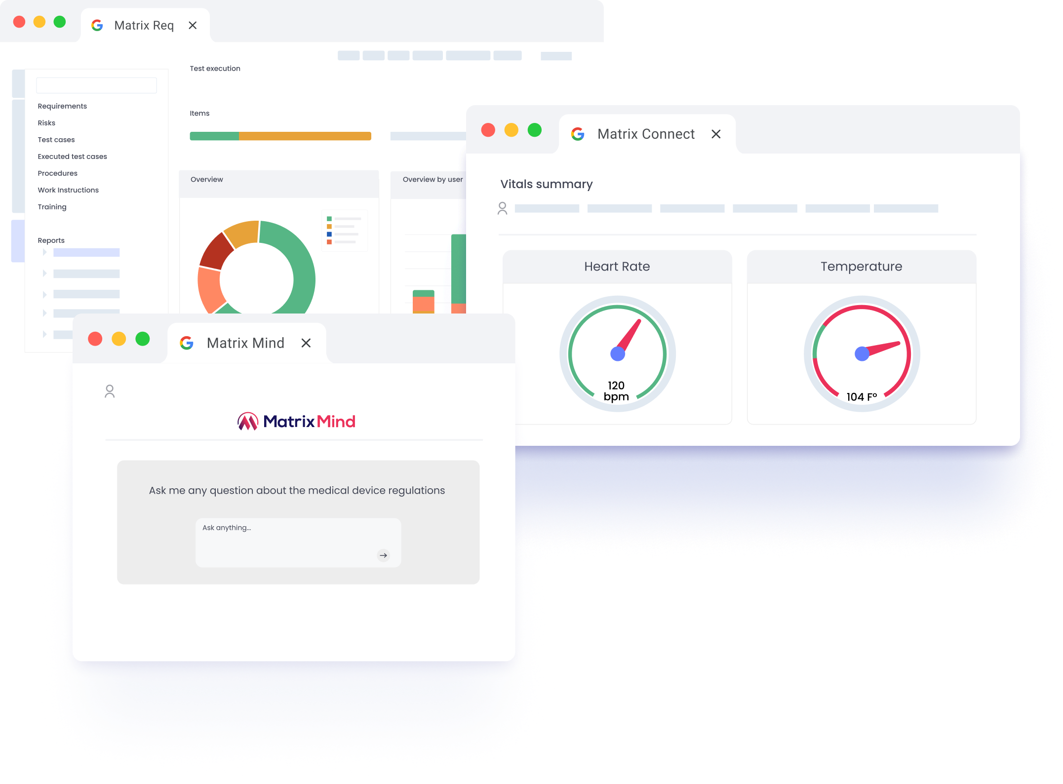 Try Matrix Req, Matrix Connect and Matrix Mind software for free
