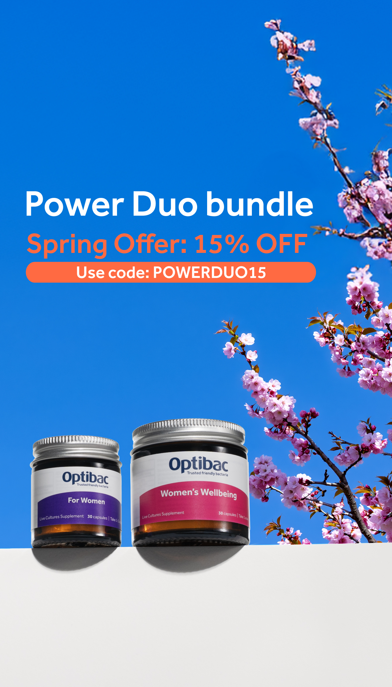 Two supplements, One confident you - Optibac