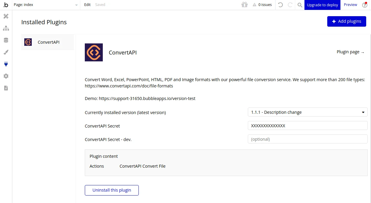 Bubble.io Document Conversion Guide