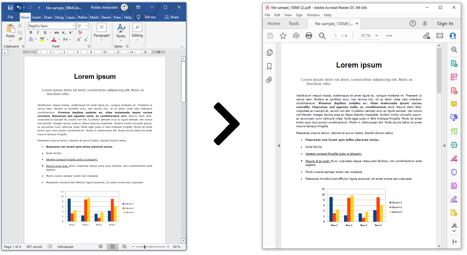 Convert MS Office documents to PDF using PHP