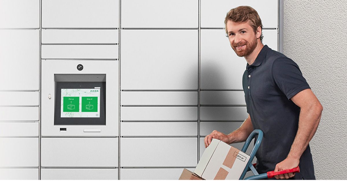 Last mile solutions for postal parcel locker logistics | KEBA