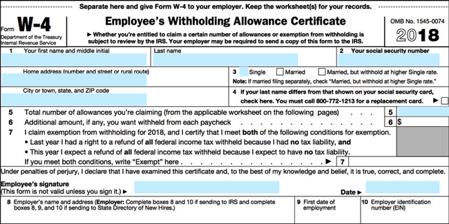 How To Fill Out A W 4 2019