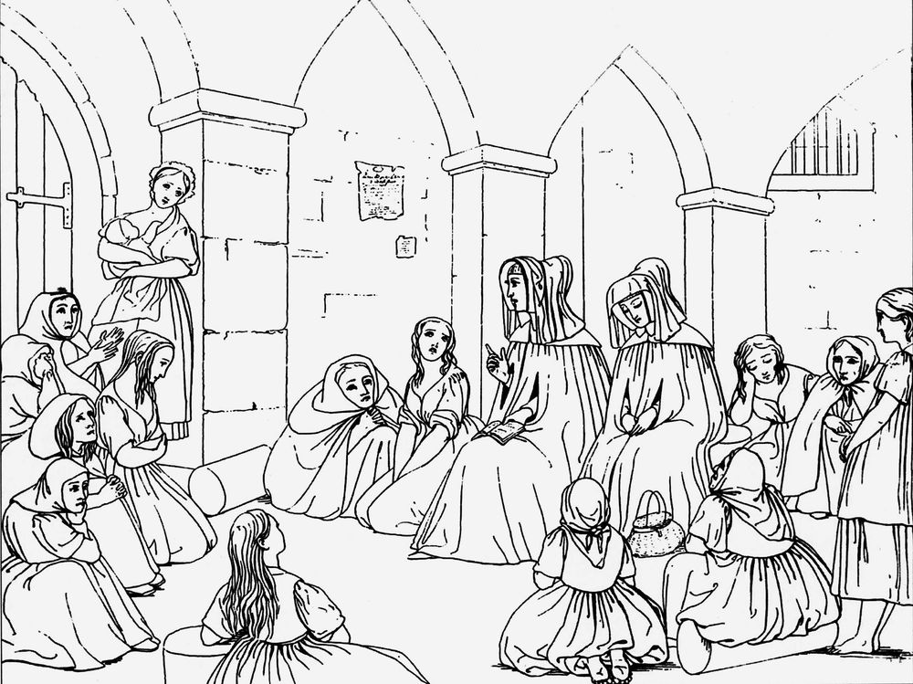 corporal works of mercy drawings