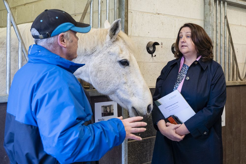 Minister Rabbitte visits Regional Equine Therapy Hub | Stewarts Care