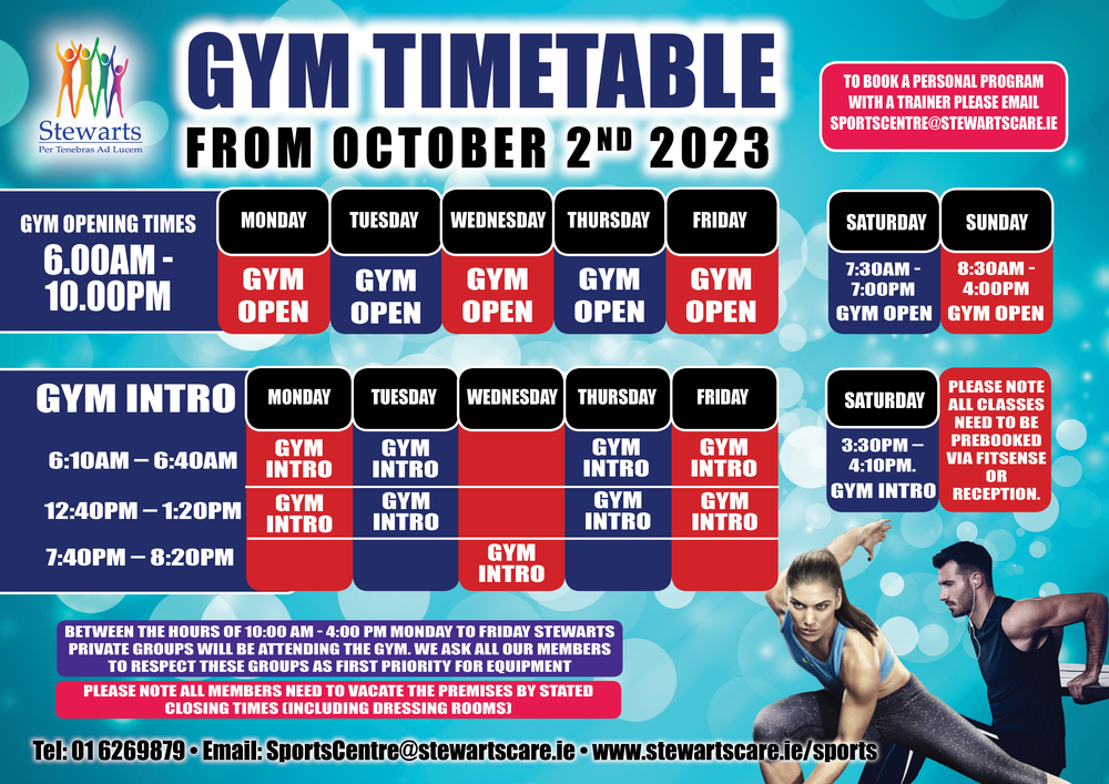 Gym Timetables | Stewarts Care