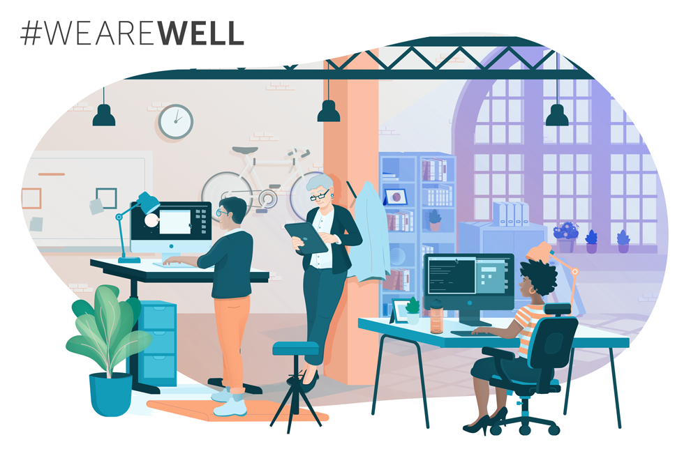 Ergonomics At Work Illustrations