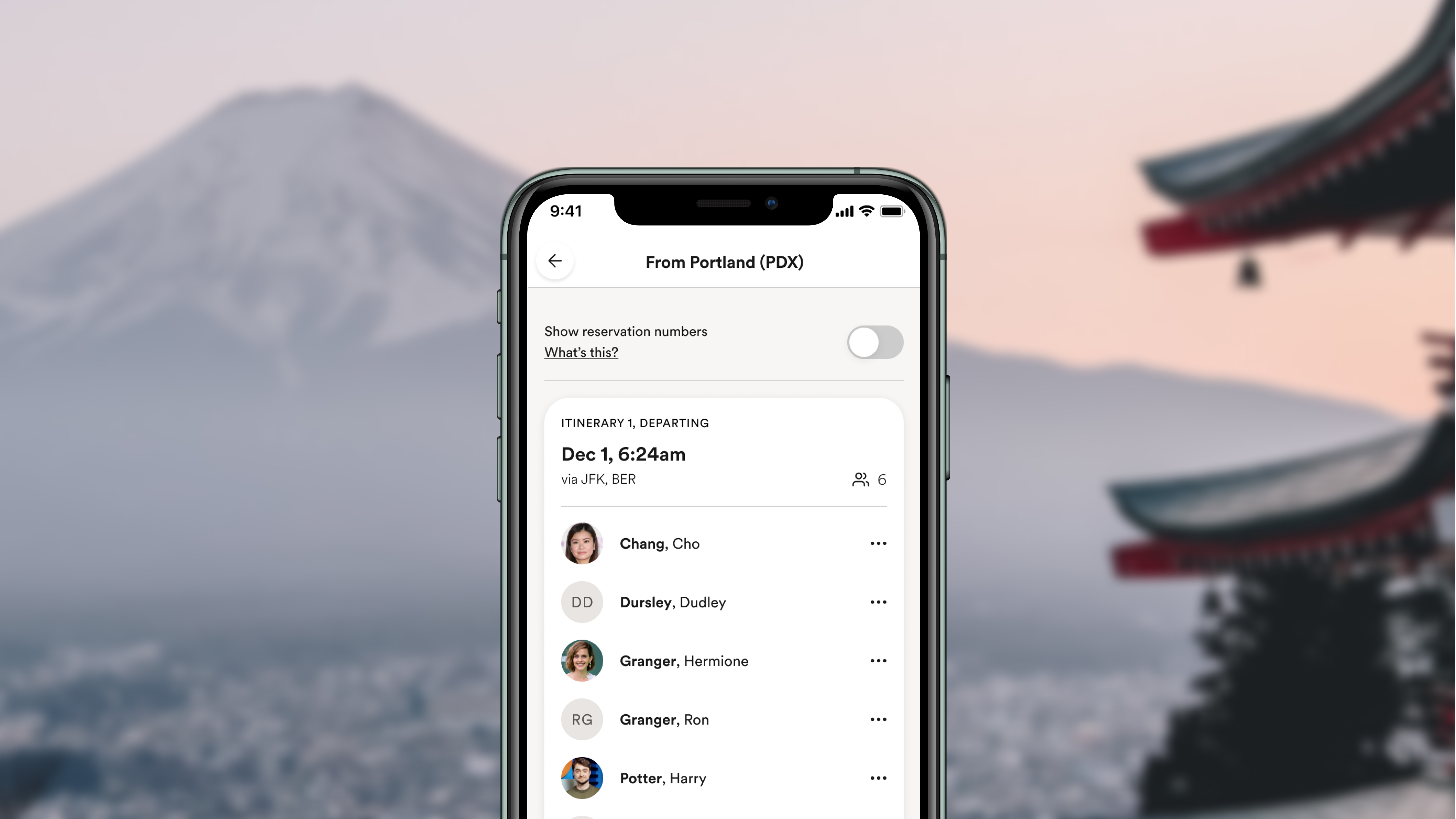 Group Coordinator how-to: Viewing flight itineraries in the app