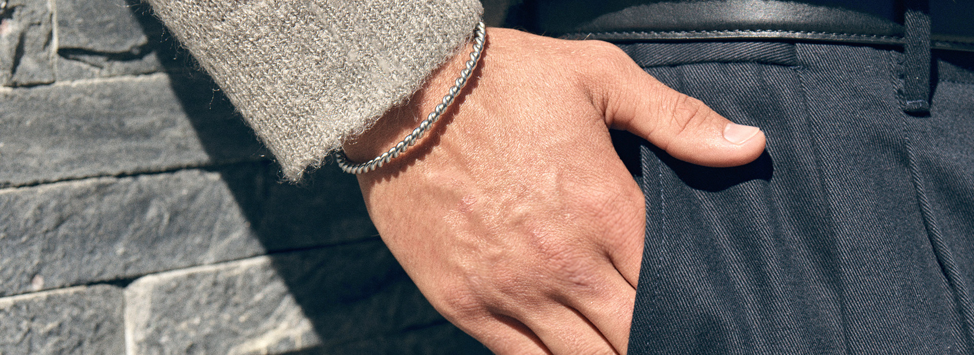 Armband herr | Guld, silver och läderarmband | Edblad