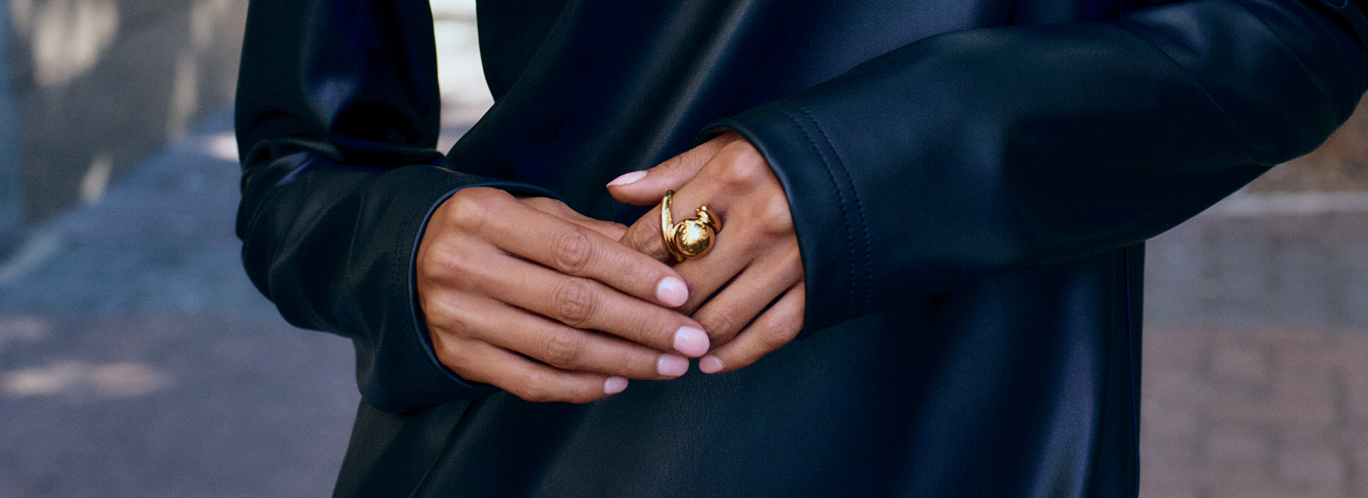 Guldringar dam | Guldpläterade ringar | Edblad