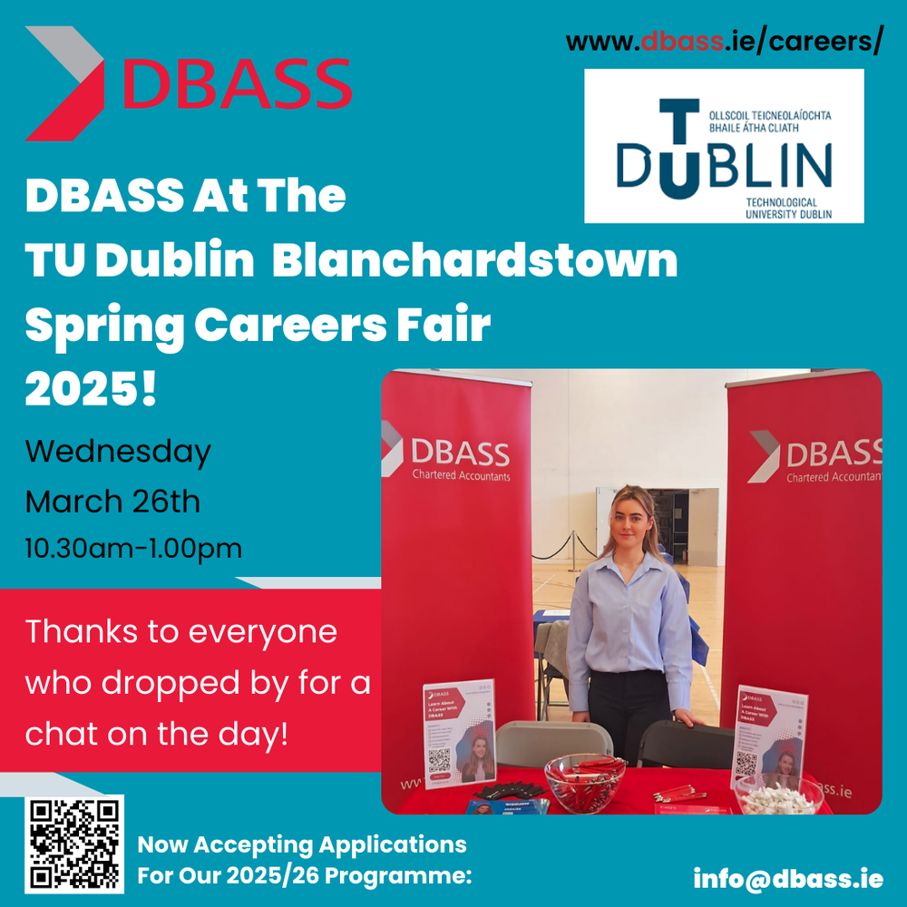 DBASS attends the TU Dublin Blanchardstown Spring Careers Fair
