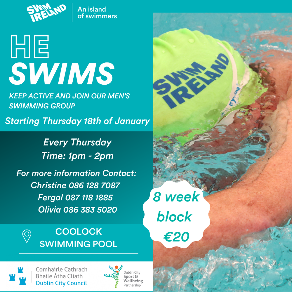 Join 'He Swims' Men's Swimming Group