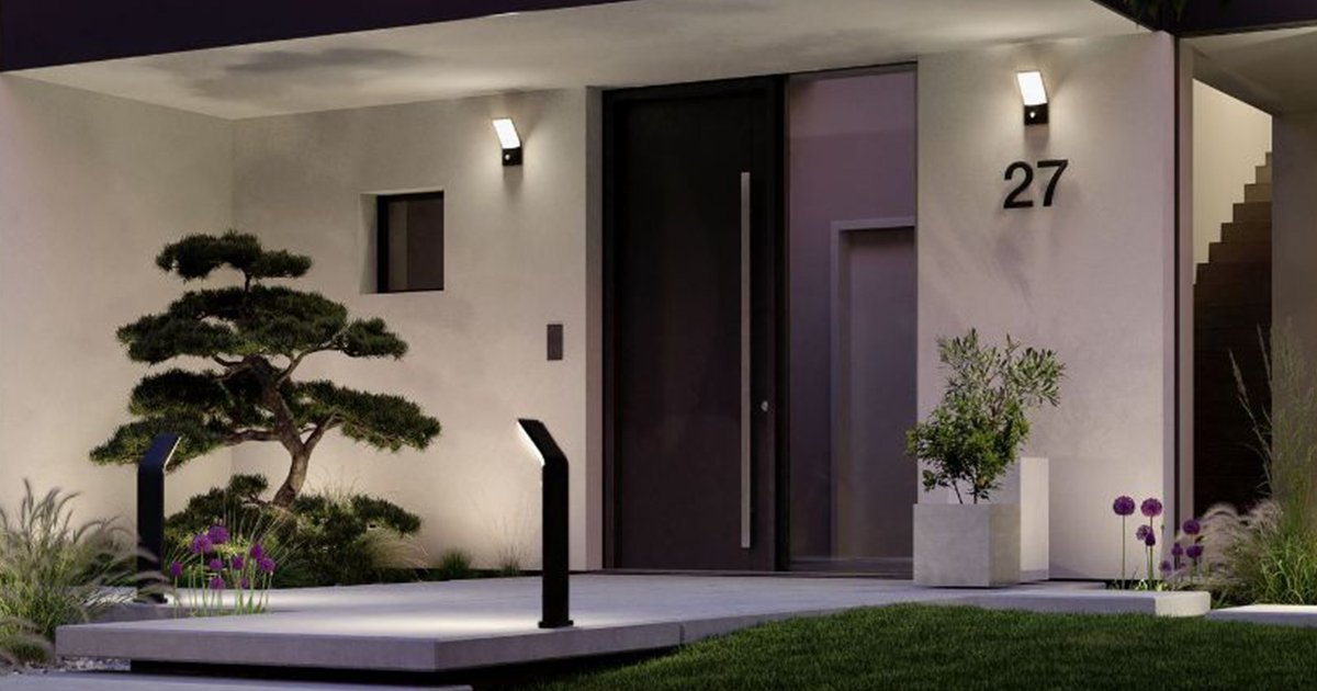 Illuminate the house entrance safely and beautifully