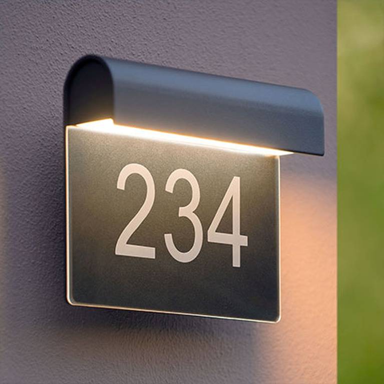 Illuminated House Numbers - with Solar or LED | Lights.co.uk