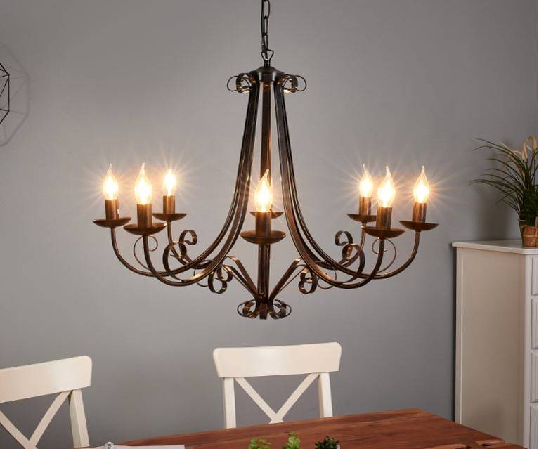 Elegantes Lampe Landhausstil Esszimmer Bild
