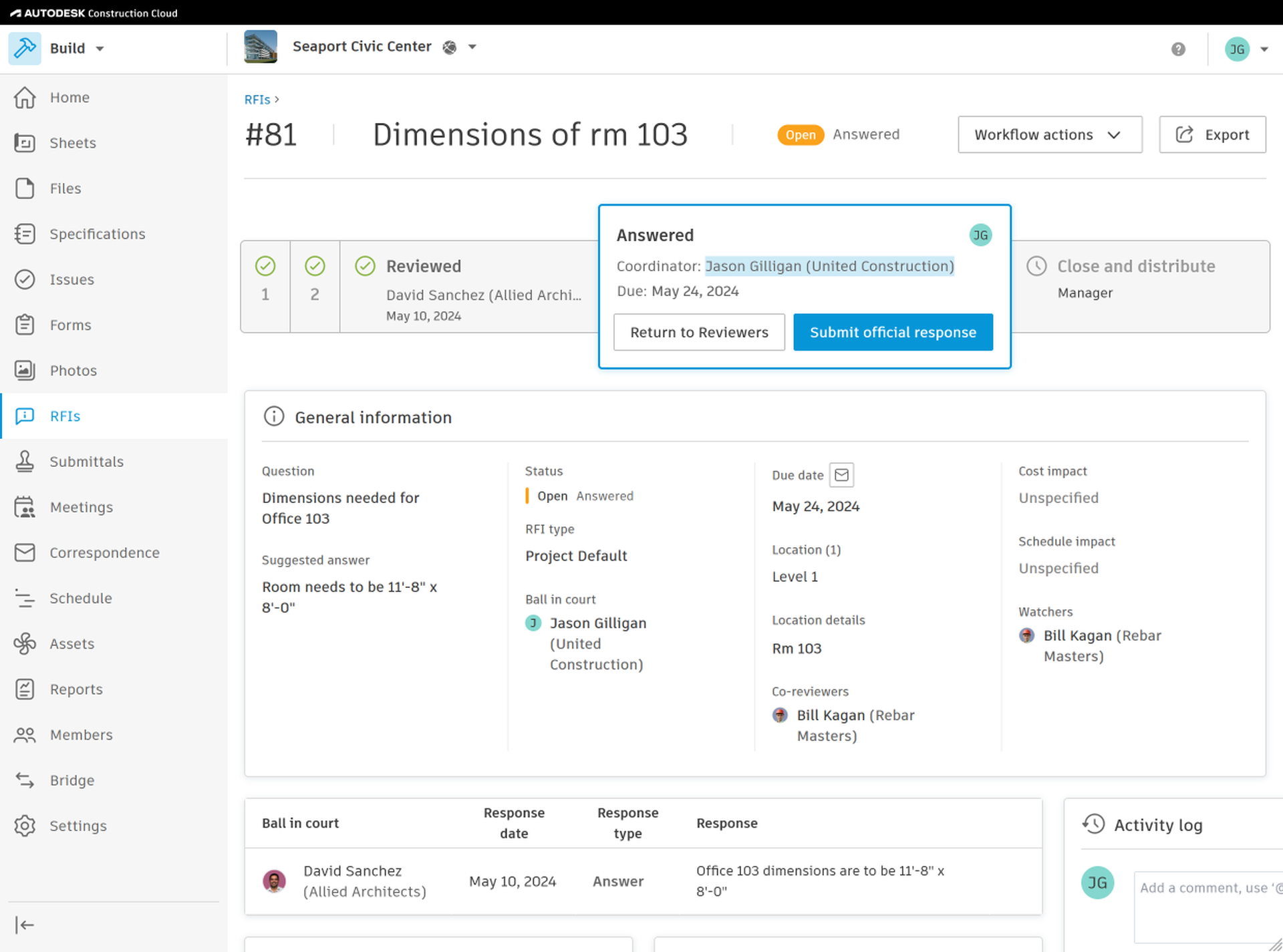 Commercial construction software | Autodesk Construction Cloud