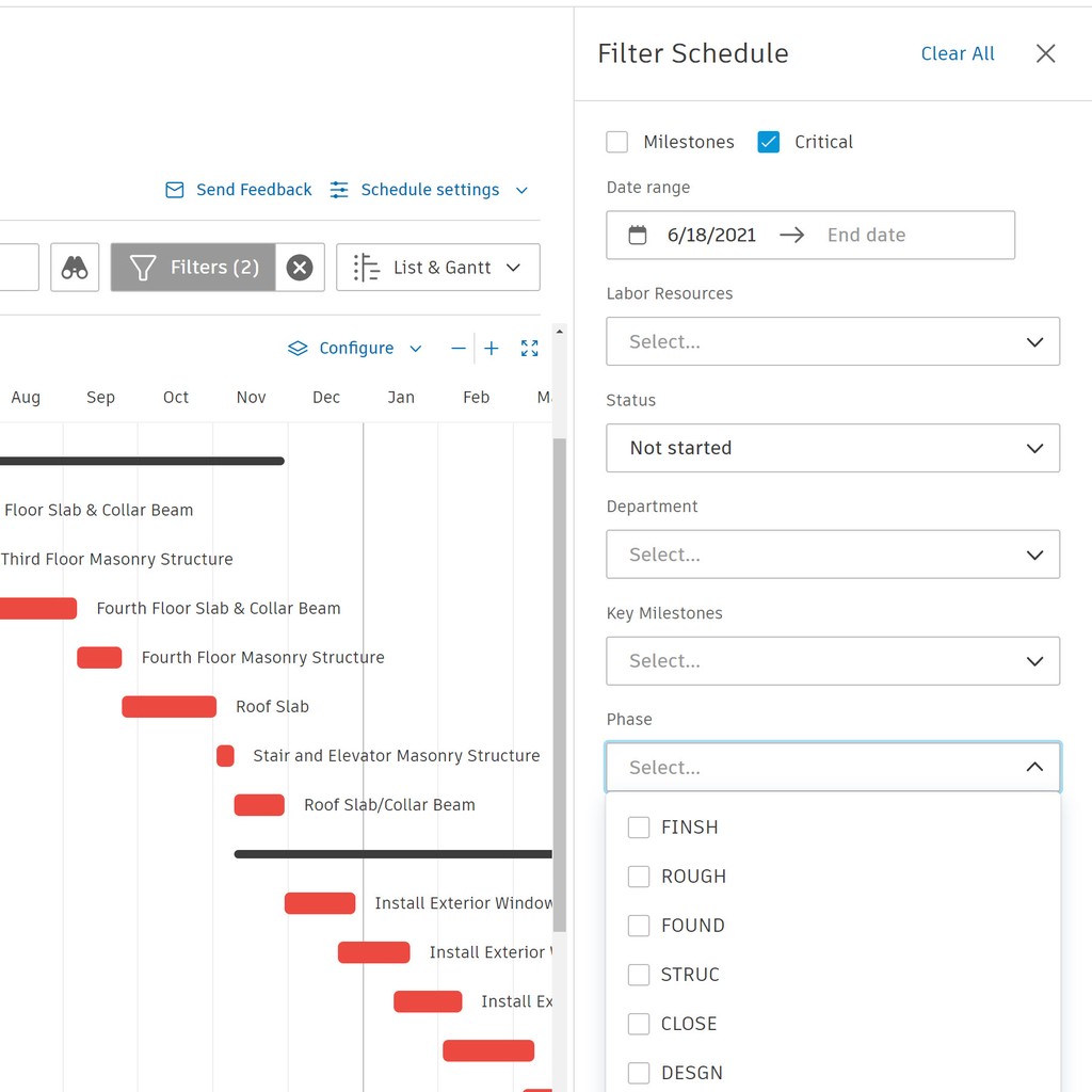 Construction Project Schedules | Autodesk Construction Cloud