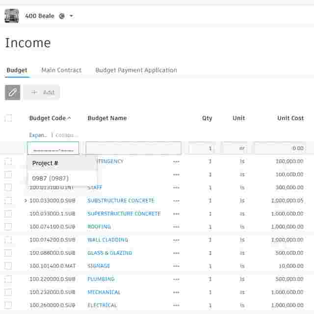 Construction Budget and Income Tracking | Autodesk Construction Cloud