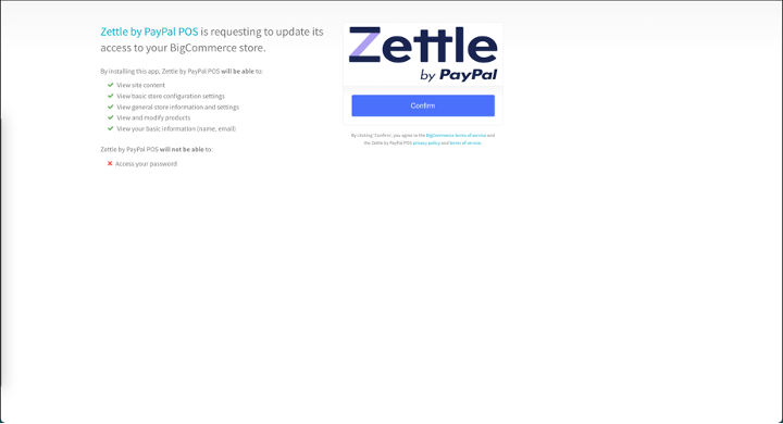 How to connect with BigCommerce | Zettle
