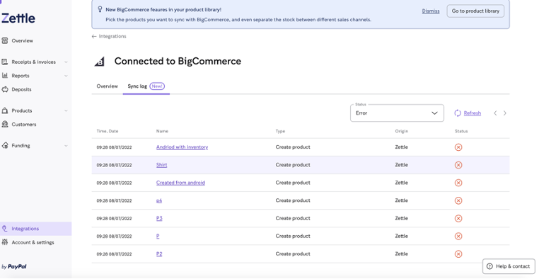 How to connect with BigCommerce | Zettle