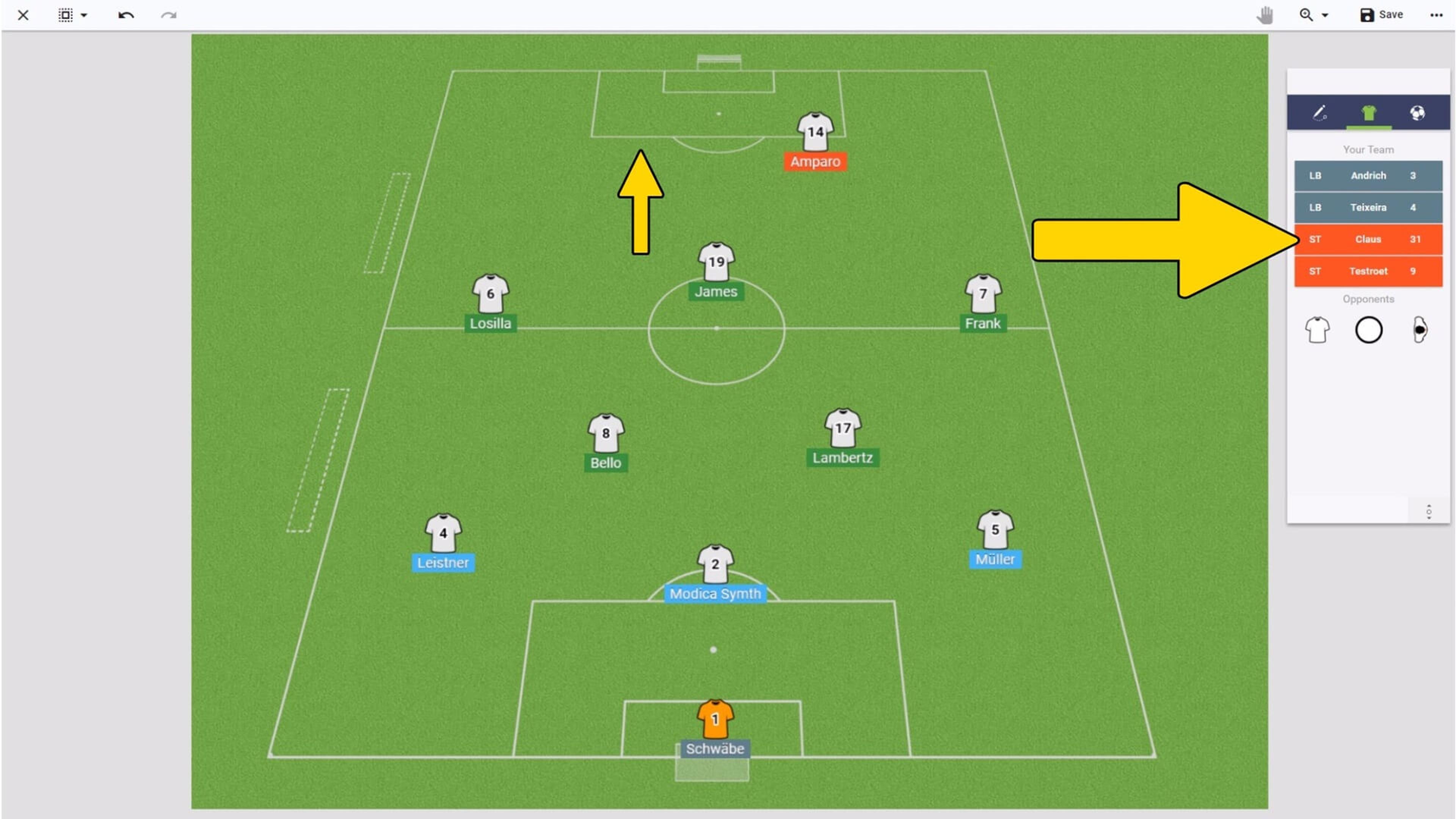 Create Tactic Drawing