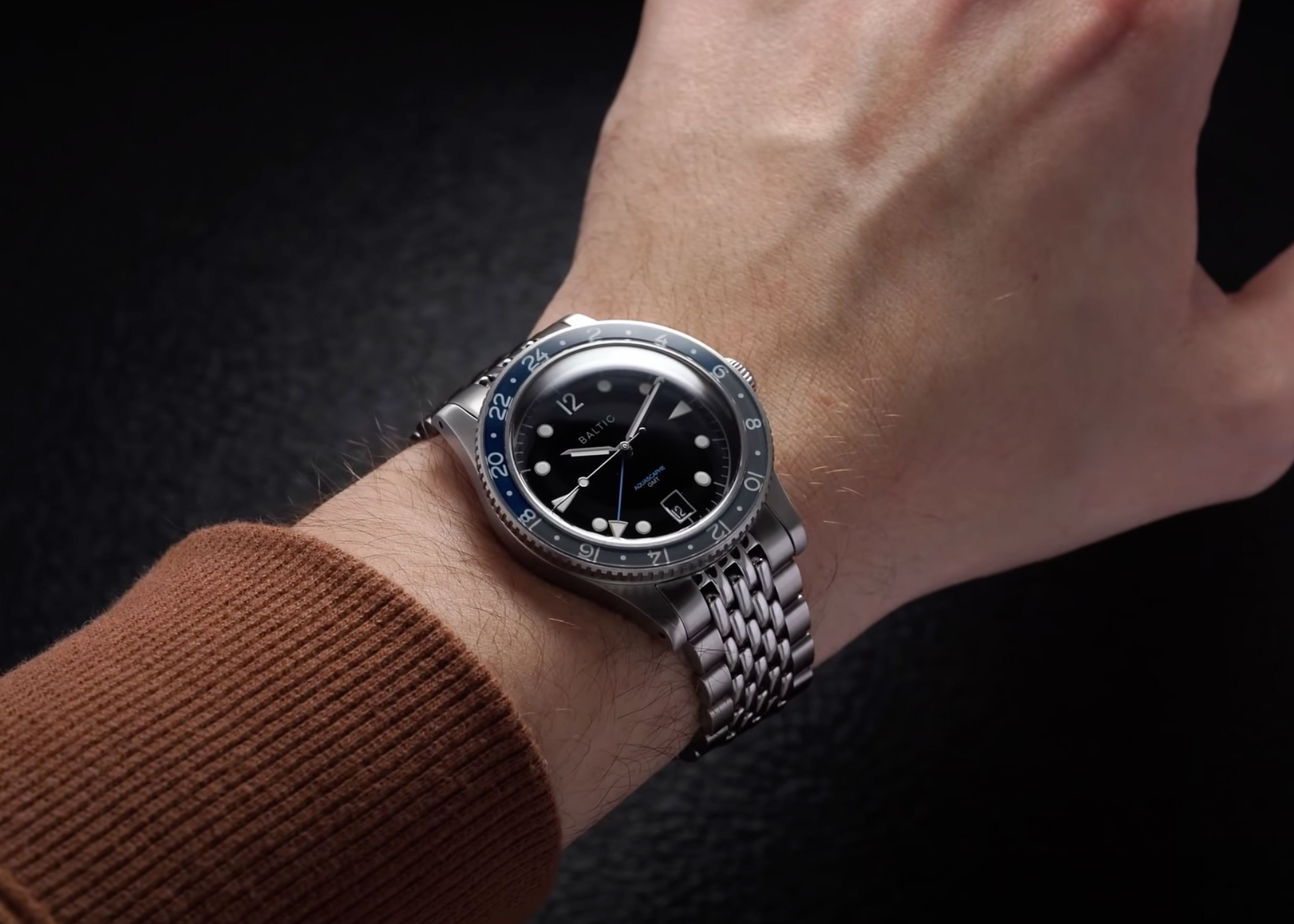 Aquascaphe GMT Green - Baltic Watches