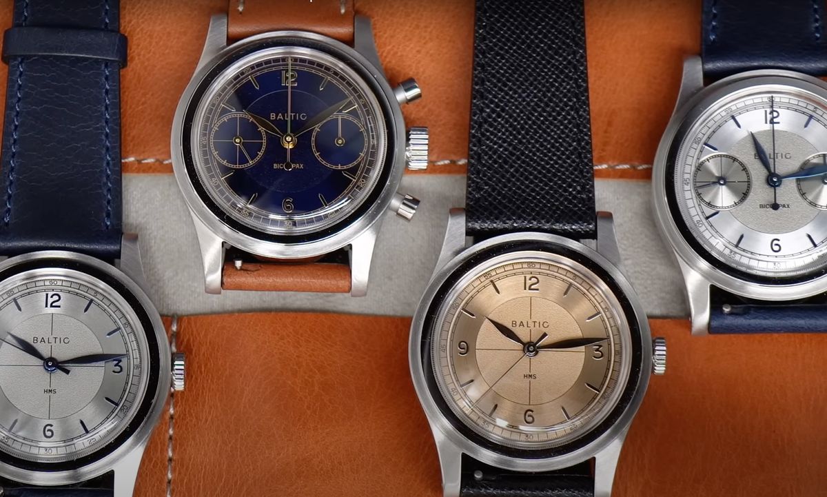 HMS 003 Silver Blue - Baltic Watches