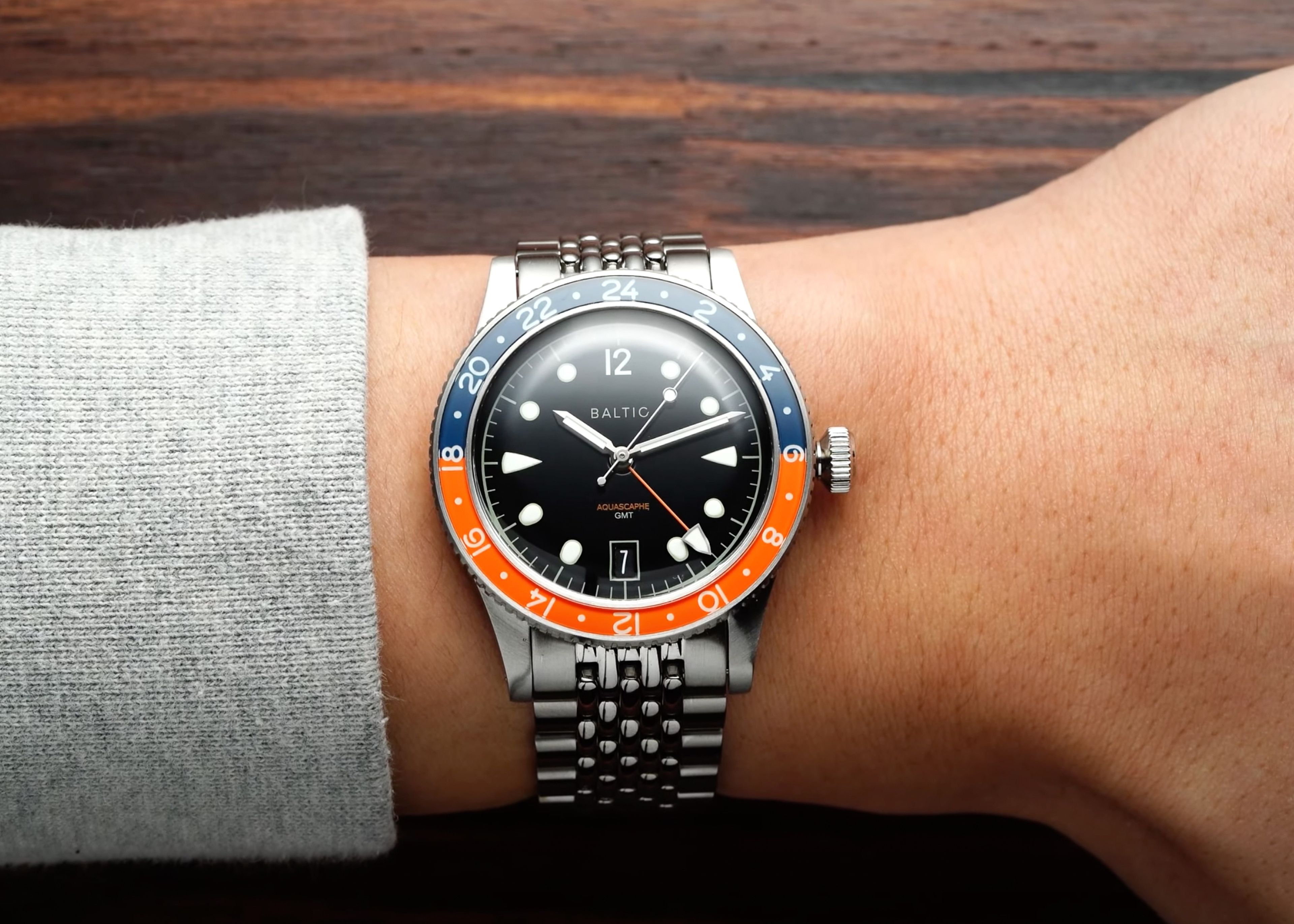 Aquascaphe GMT Green - Baltic Watches